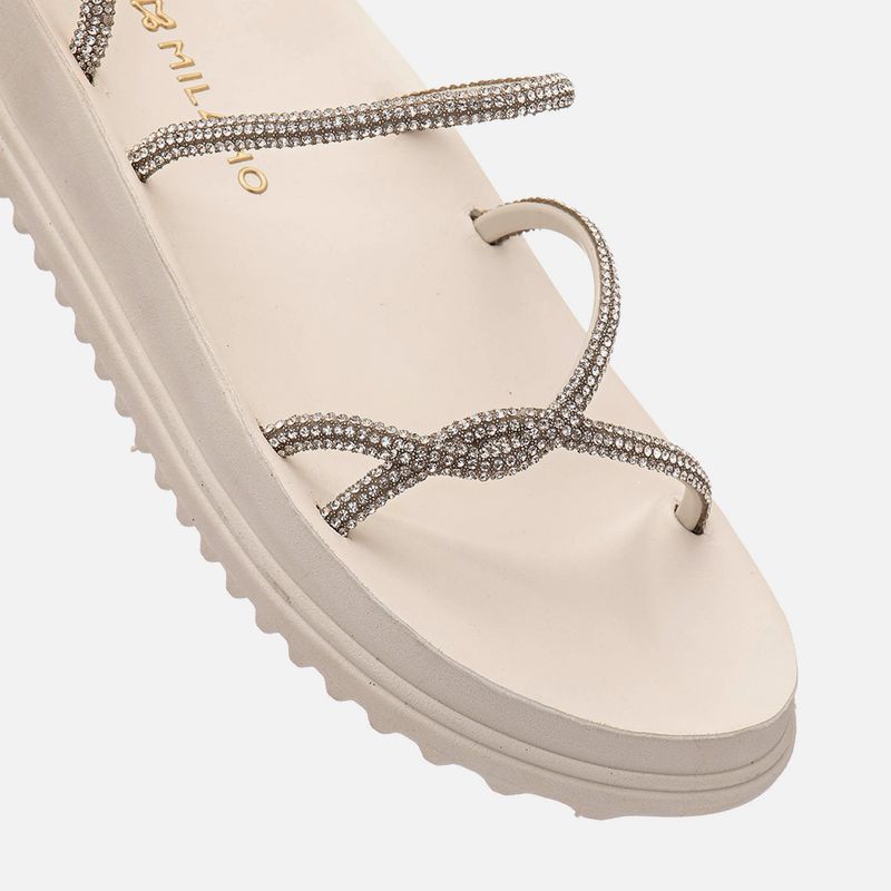 Papete Feminina Milano Off White 12715 - milano